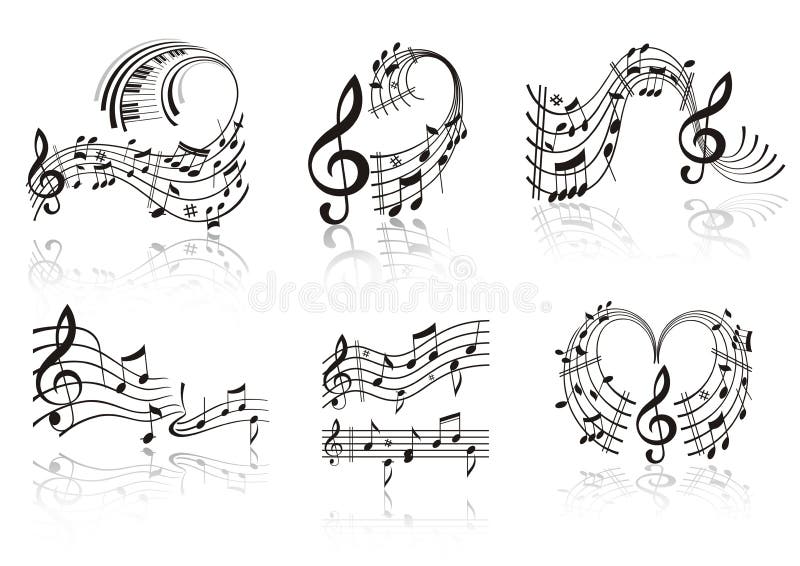 Shamrock musical notes stock illustration. Illustration of decorative ...
