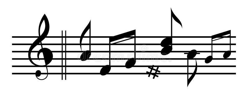 Repeating Musical Notes stock vector. Illustration of notes - 38635028