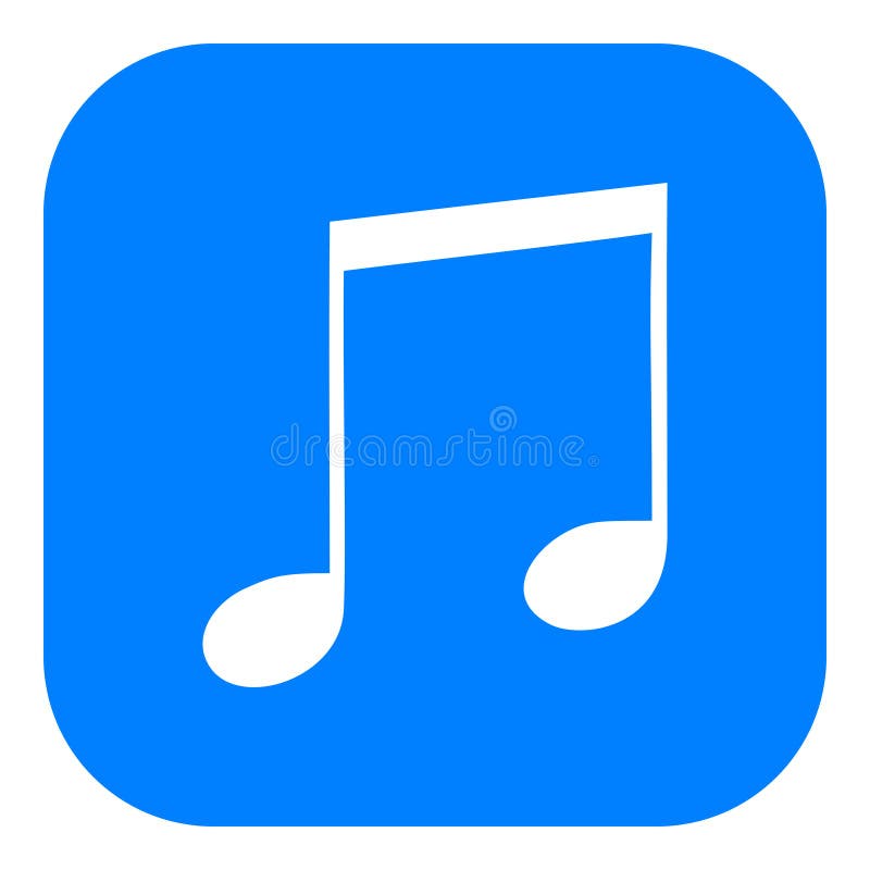Music note and app icon stock vector. Illustration of icon - 241847507