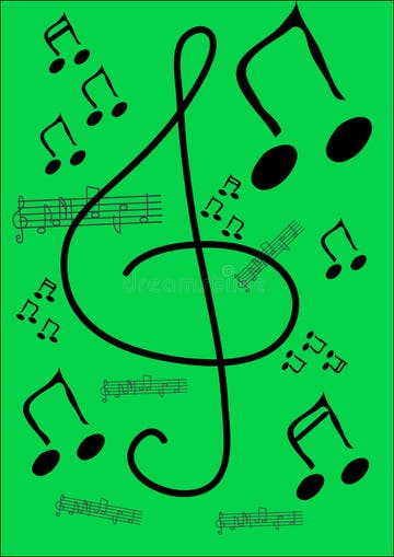 Music Note Background Green Stock Illustrations – 4,397 Music Note ...