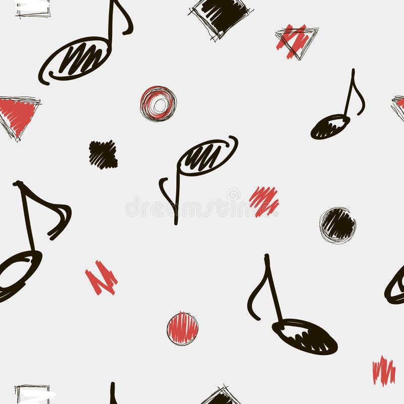 Black Red Music Notes Stock Illustrations – 1,418 Black Red Music Notes ...