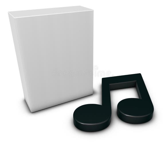Music note and box stock illustration. Illustration of letter - 105672157