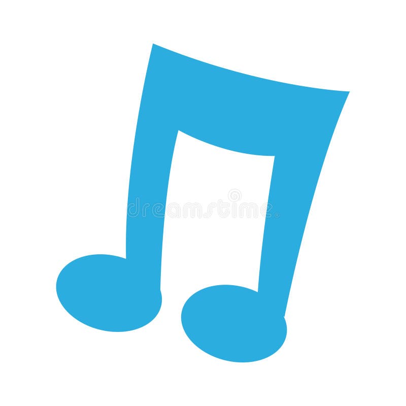 Music note cartoon symbol stock vector. Illustration of audio - 142338619