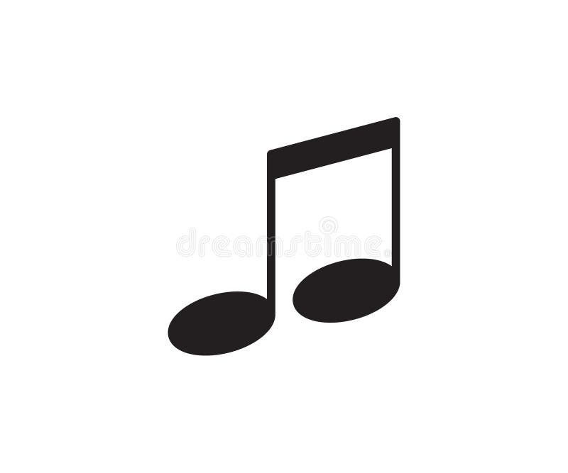 Music Note Clef Icon Vector Logo Design Template Stock Vector ...