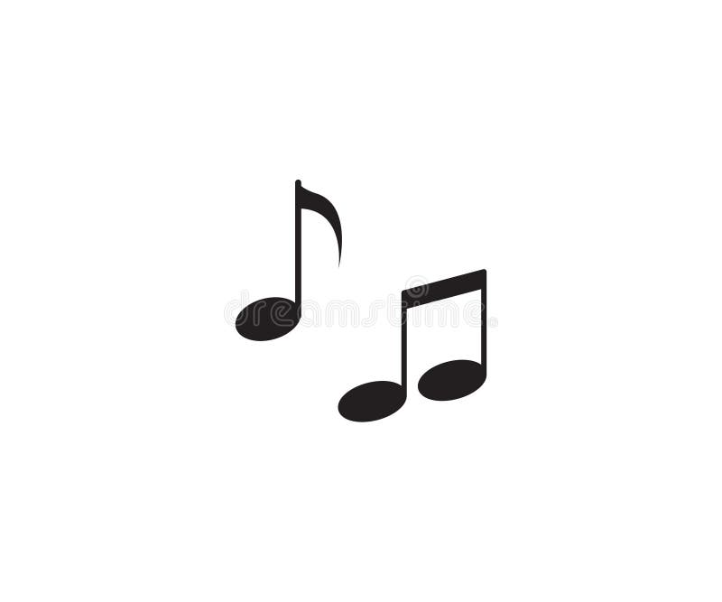 Music Note Clef Icon Vector Logo Design Template Stock Vector ...