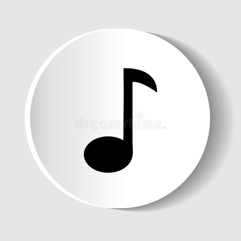 Music, Note Concept Vector Icon, Infographic Template Stock Vector ...