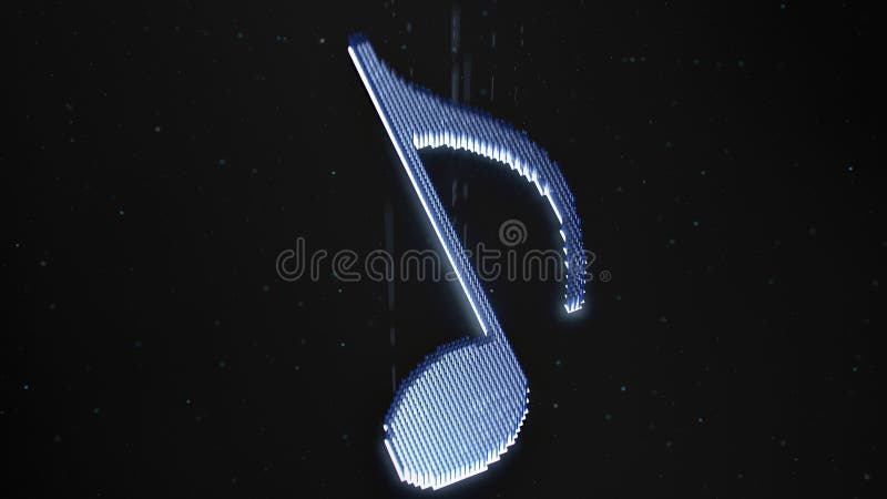 Music Note 3D Render Illustration Stock Illustration - Illustration of ...