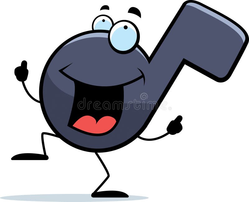 Music Note Dancing stock vector. Illustration of smiling - 11518495