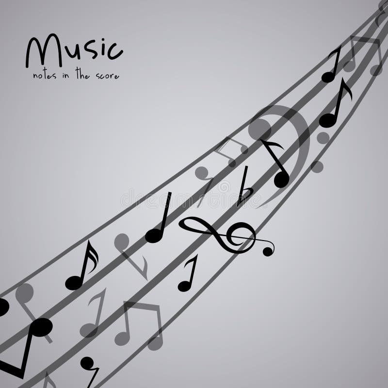 Music note design stock vector. Illustration of modern - 77334779