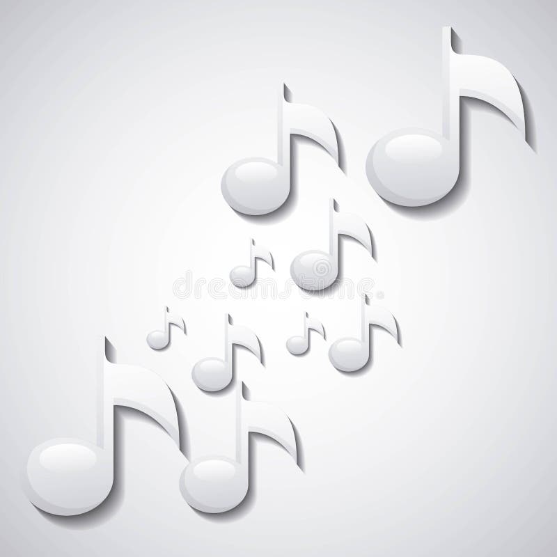 Music note design stock illustration. Illustration of clef - 69591336