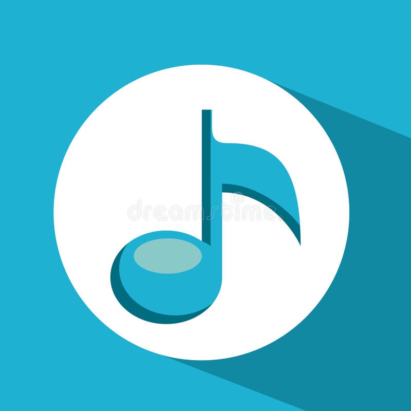 Music note design stock illustration. Illustration of abstract - 69591366