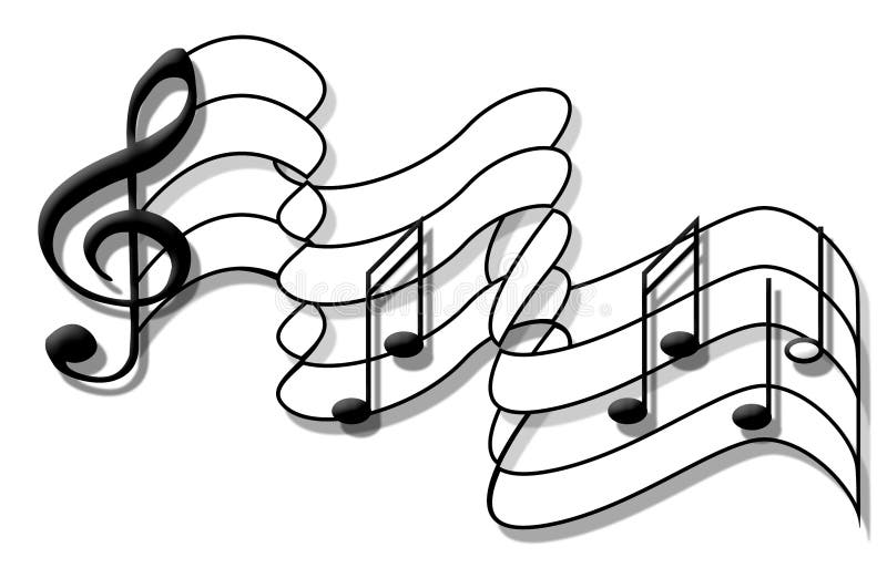 Music Note Flag stock illustration. Illustration of concept - 64996720
