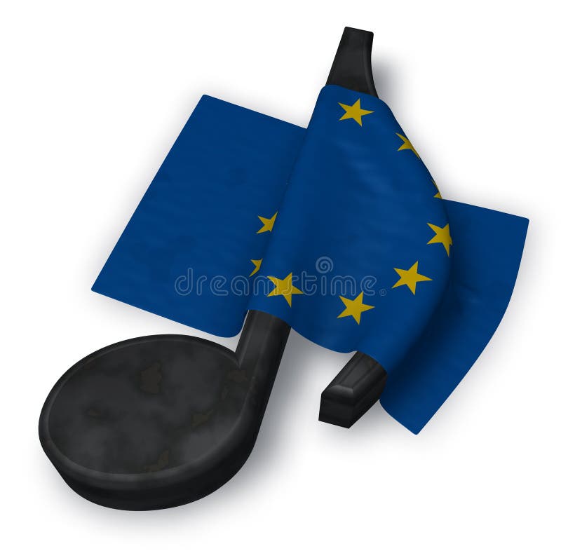 Music Note Flag European Union Stock Illustrations – 61 Music Note Flag ...