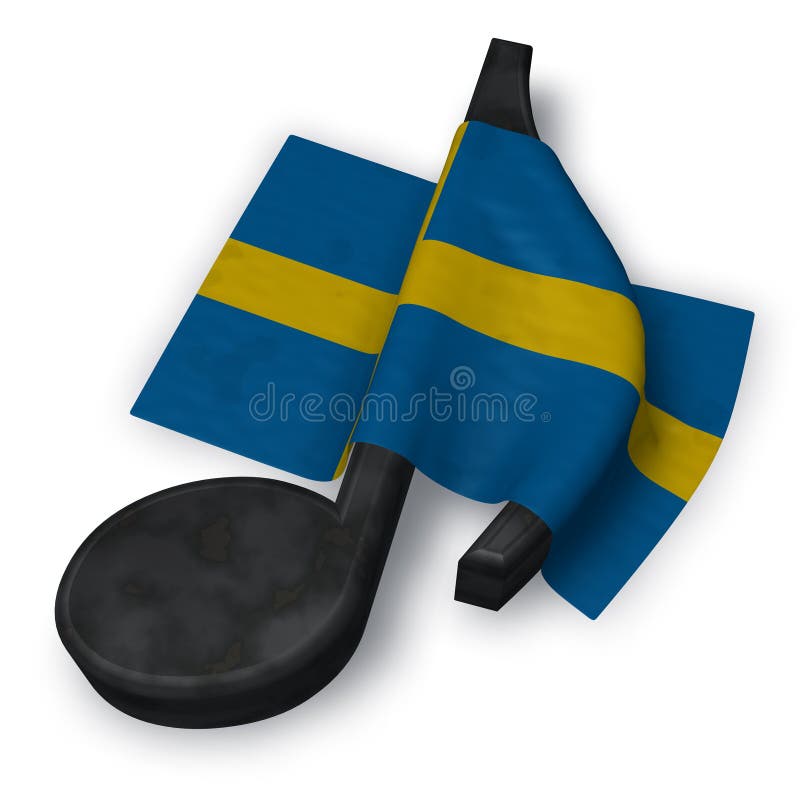 Music Note Flag Sweden Stock Illustrations – 11 Music Note Flag Sweden ...