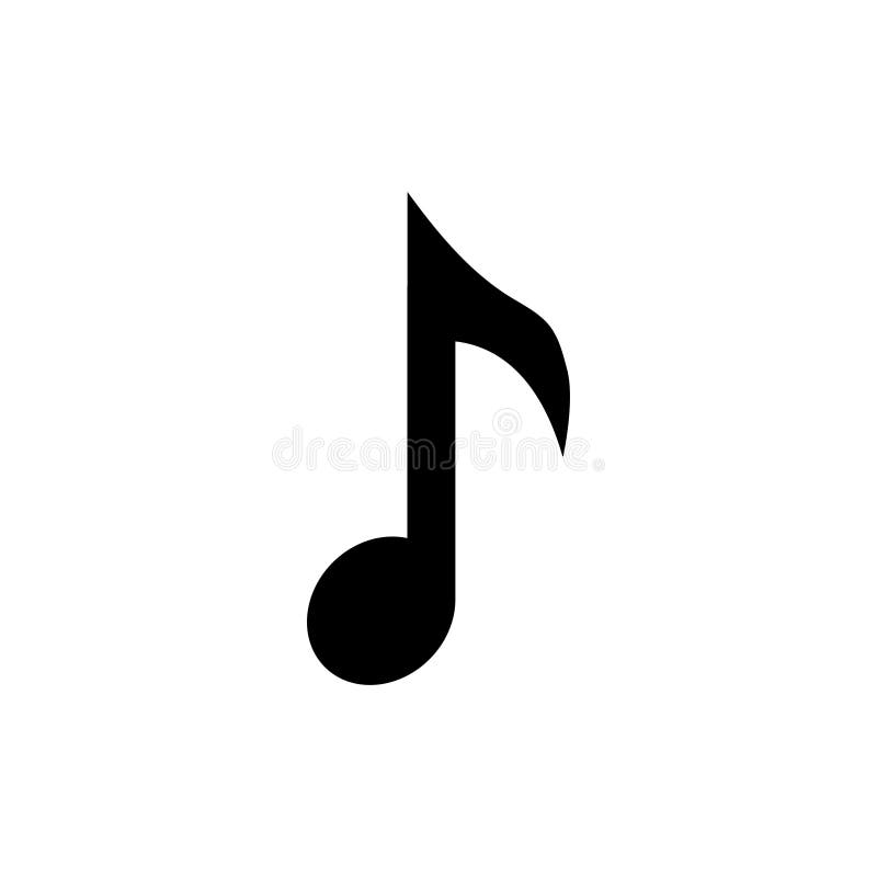 Music Note Graphic Design Template Vector Isolated Stock Vector ...