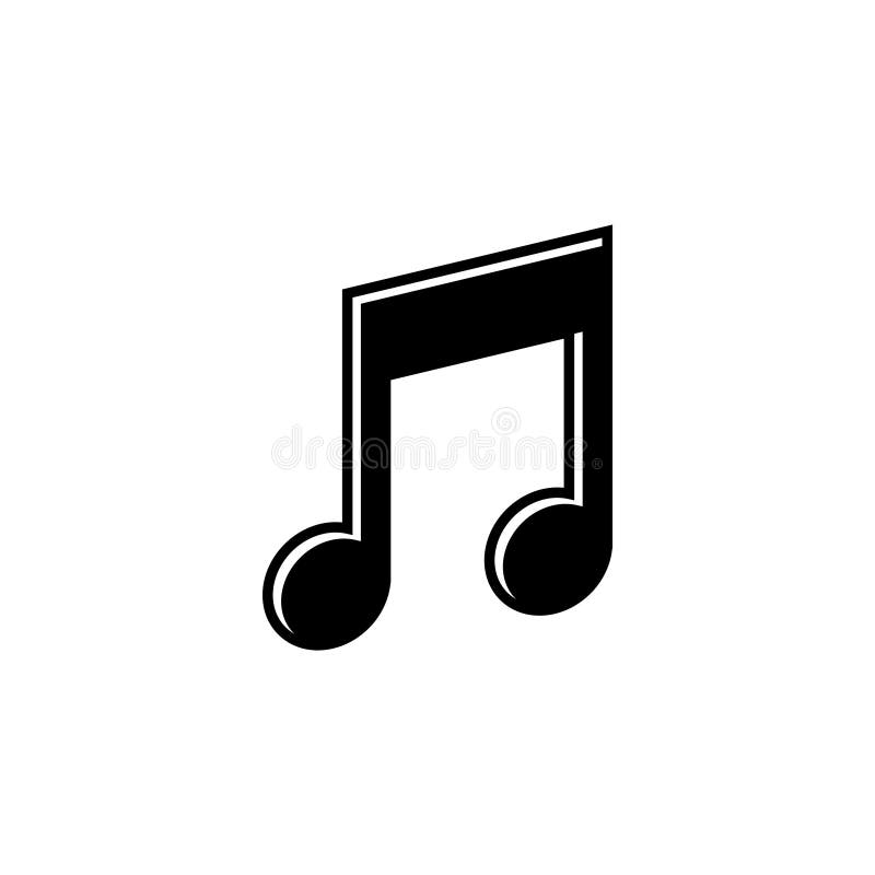 Music Note Graphic Design Template Vector Isolated Stock Vector ...