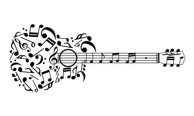 Graphic Guitar Music Note Stock Illustrations – 8,443 Graphic Guitar ...