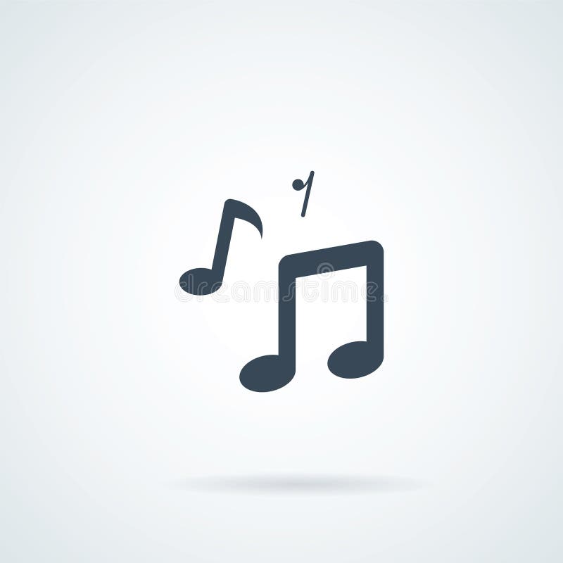 Music Note Icon. Musical Note Icon, Modern Minimal Flat Design Style ...