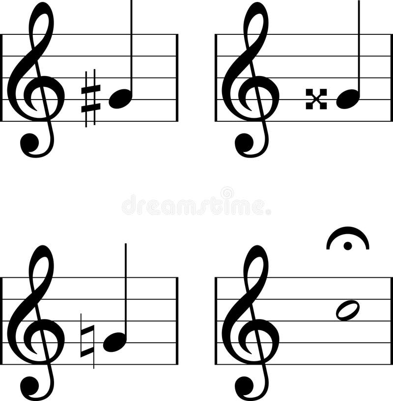 Music Note Icon Set. Music Notes Vector Illustration. Stock Vector ...