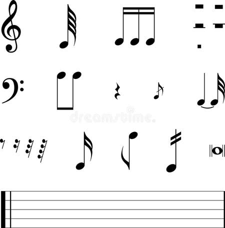 Music Note Icon Set. Music Notes Vector Illustration Stock Vector ...