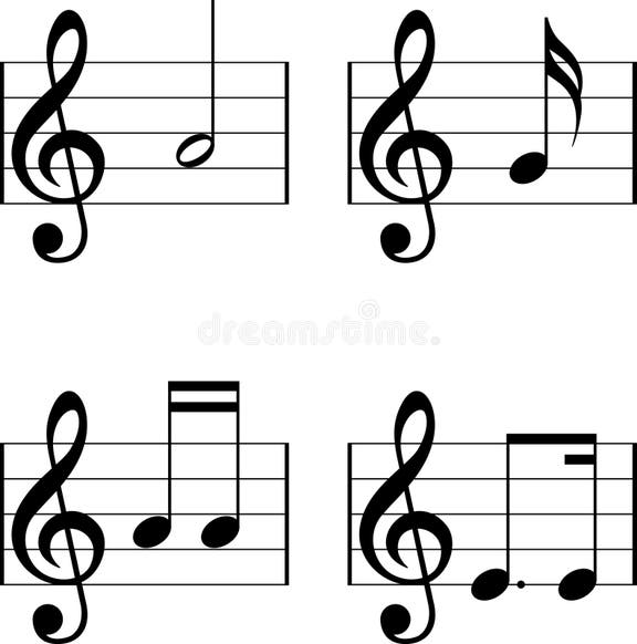 Music Note Icon Set. Music Notes Vector Illustration Stock Vector ...