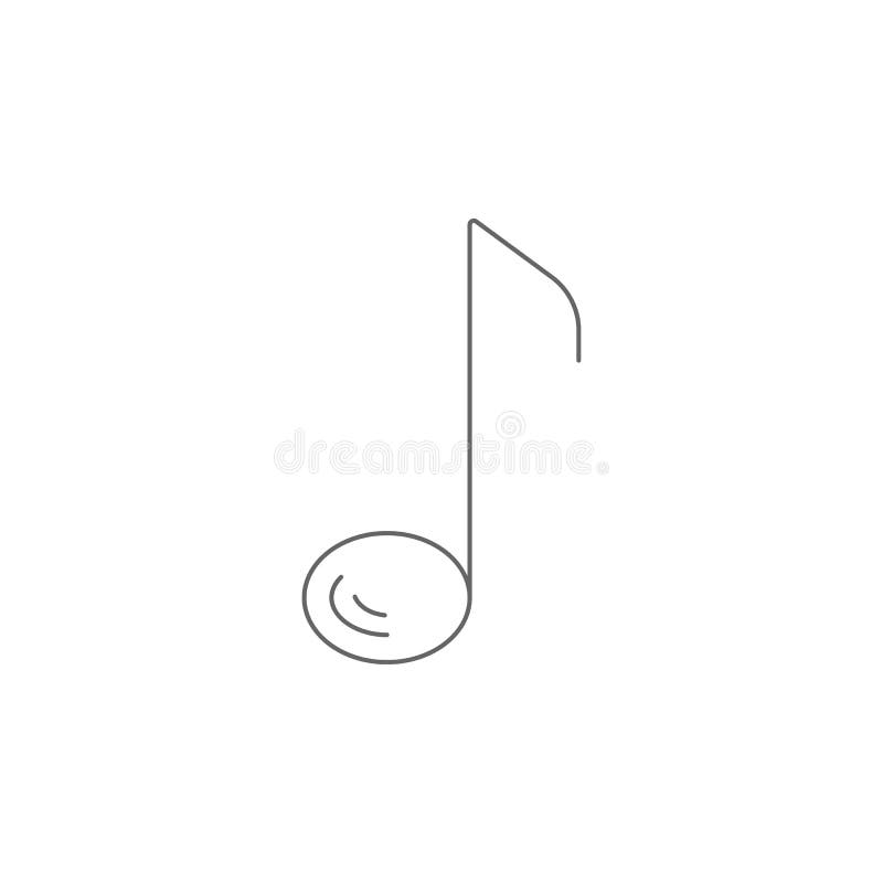 Music Note Icon. Simple Element Illustration. Music Note Symbol Design ...