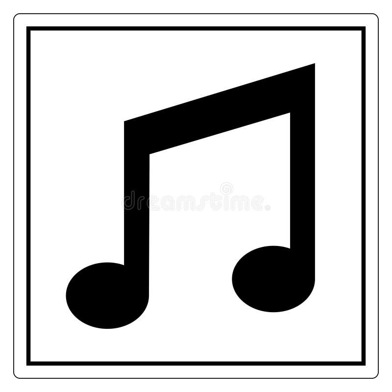 Music Note Icon Symbol Sign Isolate on White Background Stock ...