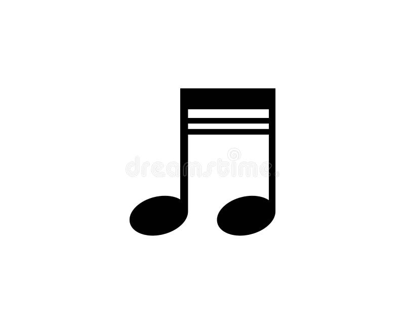 Music note Icon Vector stock vector. Illustration of concept - 127569249