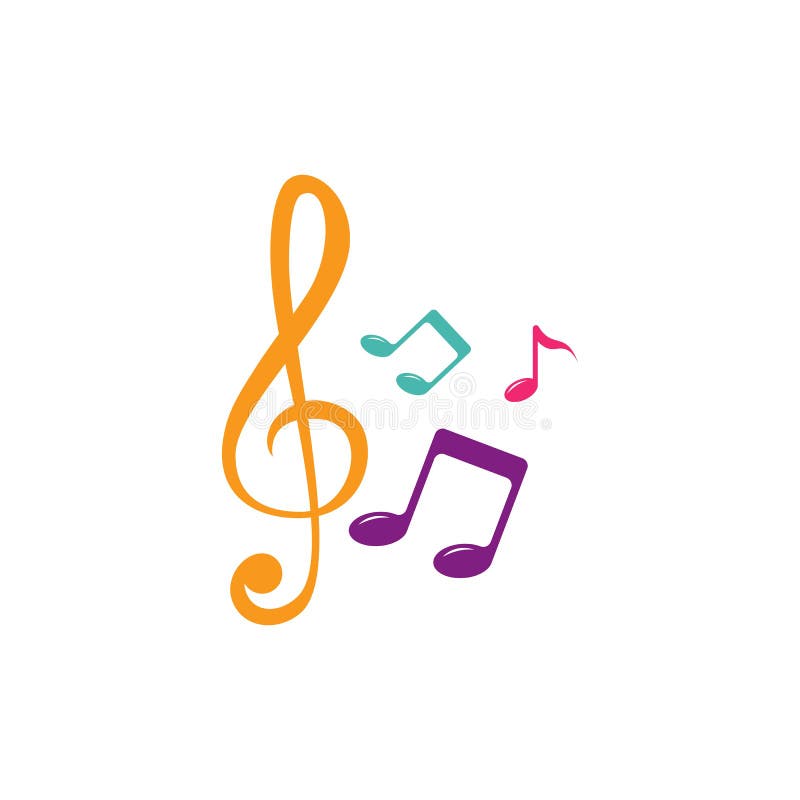 Cute Happy Music Notes stock vector. Illustration of text - 108833048