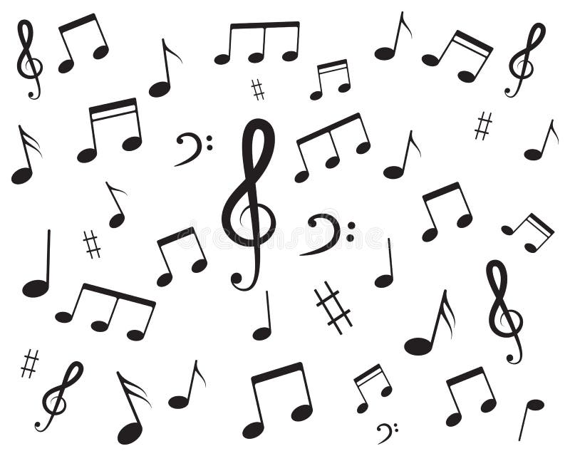 Music note Icon Vector stock vector. Illustration of drawing - 142607476