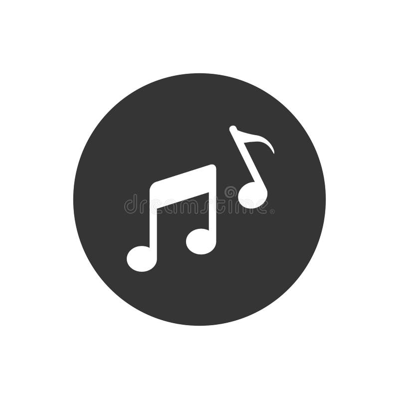 Music Note Icon. Vector Illustration Flat Style Stock Vector ...