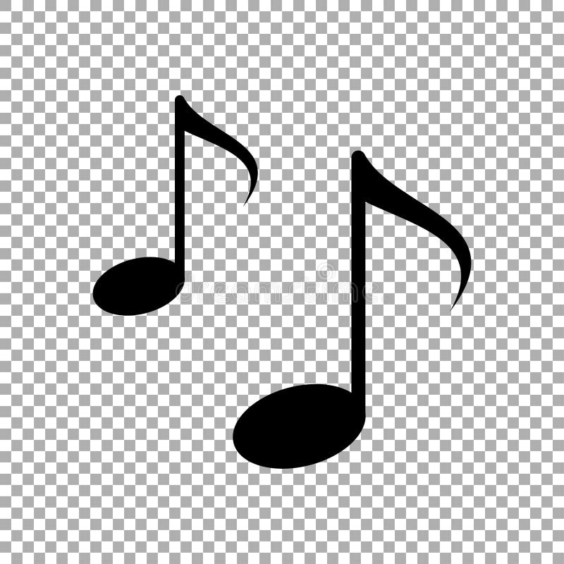 Music note icon, vector stock illustration. Illustration of concept ...