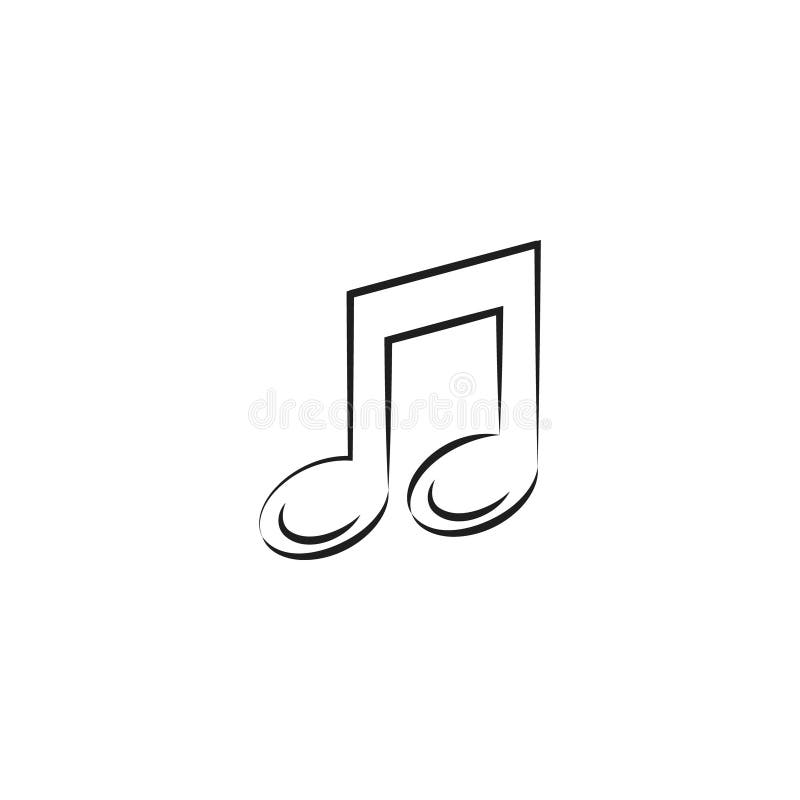 Music Note Icon Vector Illustration Design Stock Vector - Illustration ...