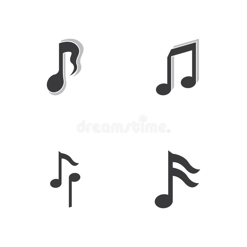 Music Note Icon Vector Images Stock Illustration - Illustration of ...