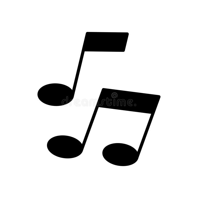 Music Note Icon Vector Sign and Symbol Design Template Stock Vector ...