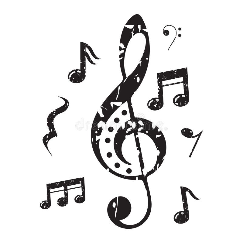 Music Note Icons, Music Scales, Musical Elements, and Scales in Vector ...
