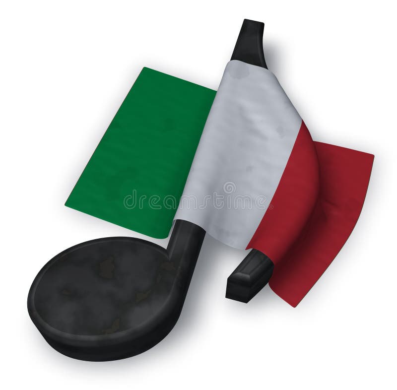 Music Note Italian Flag Stock Illustrations – 11 Music Note Italian ...