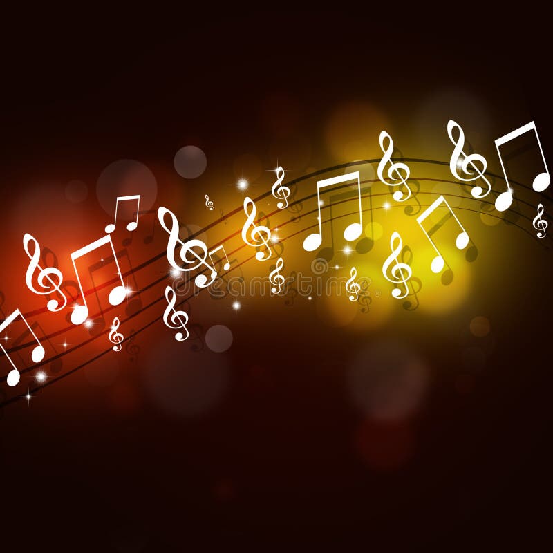 Music note lights stock illustration. Illustration of note - 148225591