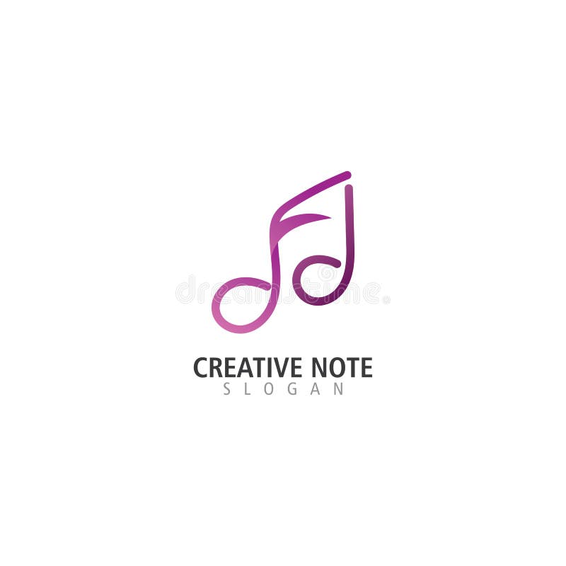 Music Note Logo Design Inspiration Creative Template Icon Vector Stock ...