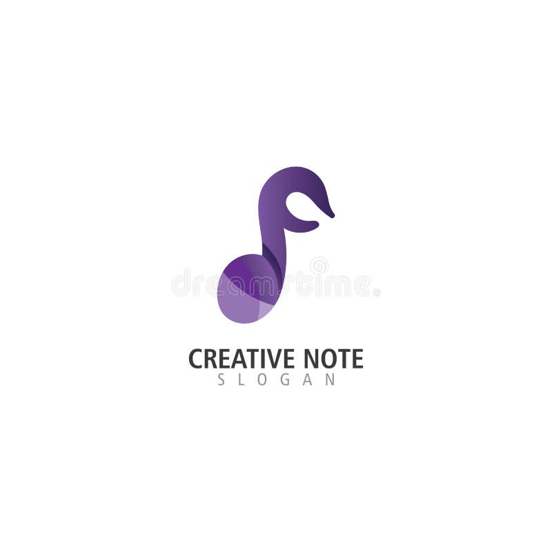 Music Note Logo Design Inspiration Creative Template Icon Vector Stock ...