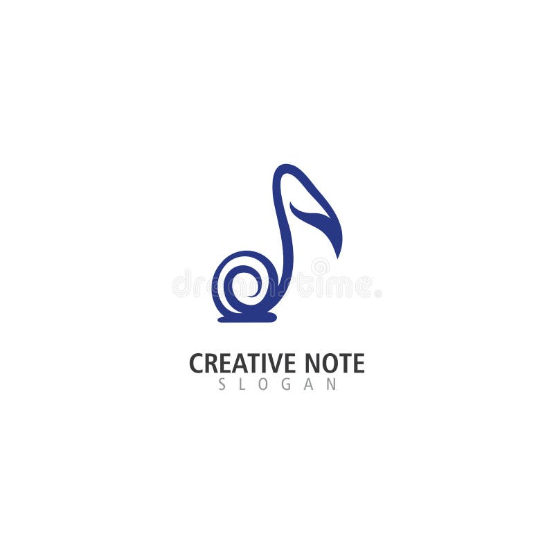 Music Note Logo Design Inspiration Creative Template Icon Vector Stock ...