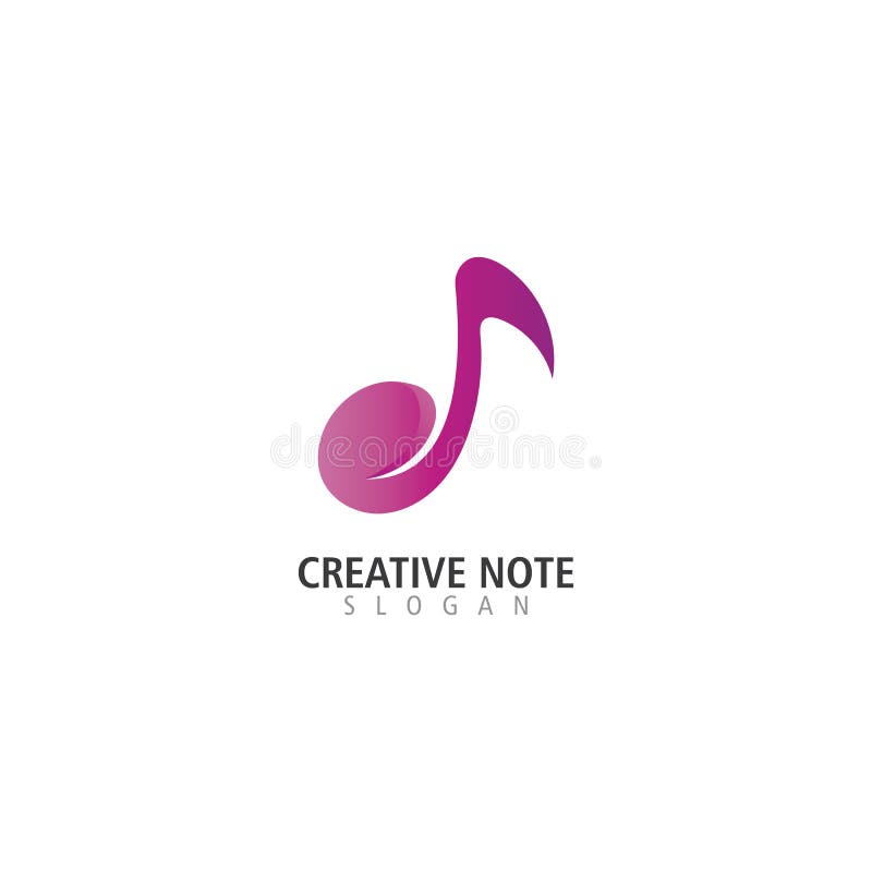 Music Note Logo Design Inspiration Creative Template Icon Vector Stock ...
