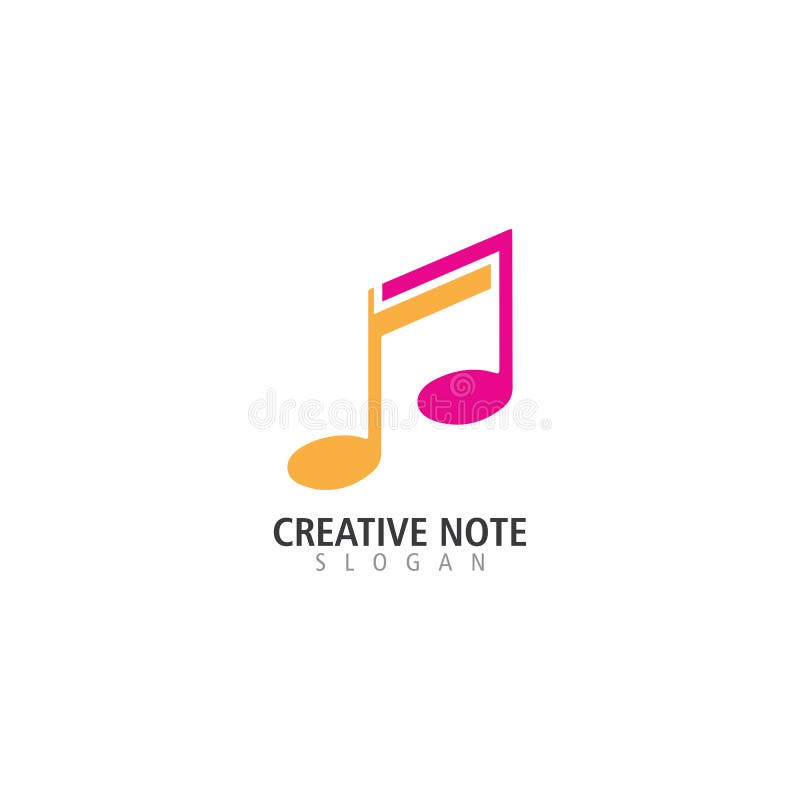 Music Note Logo Design Inspiration Creative Template Icon Vector Stock ...