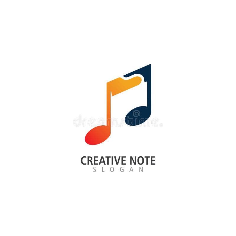 Music Note Logo Design Inspiration Creative Template Icon Vector Stock ...