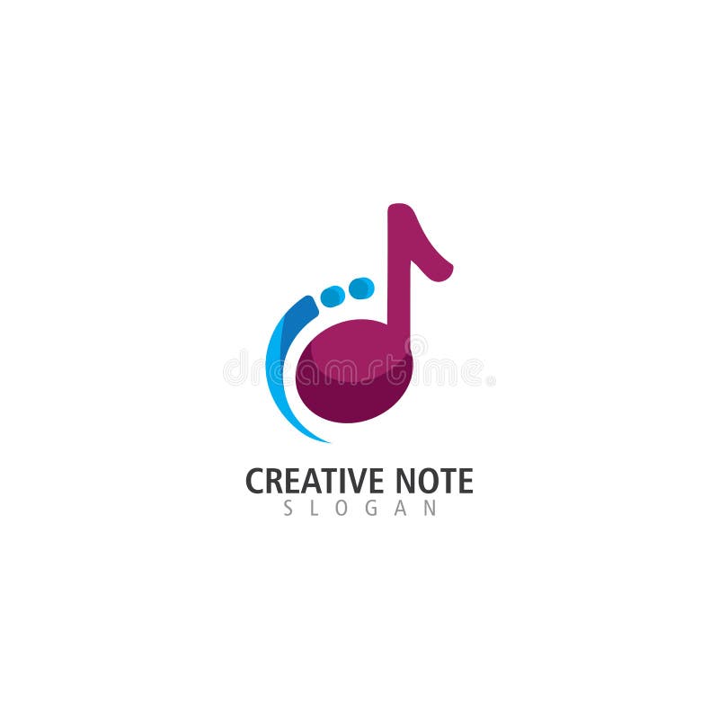 Music Note Logo Design Inspiration Creative Template Icon Vector Stock ...