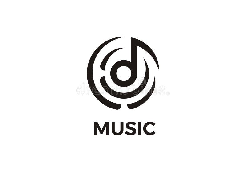 Music Note Logo Design. Studio Music Technology Icon Vector Stock ...