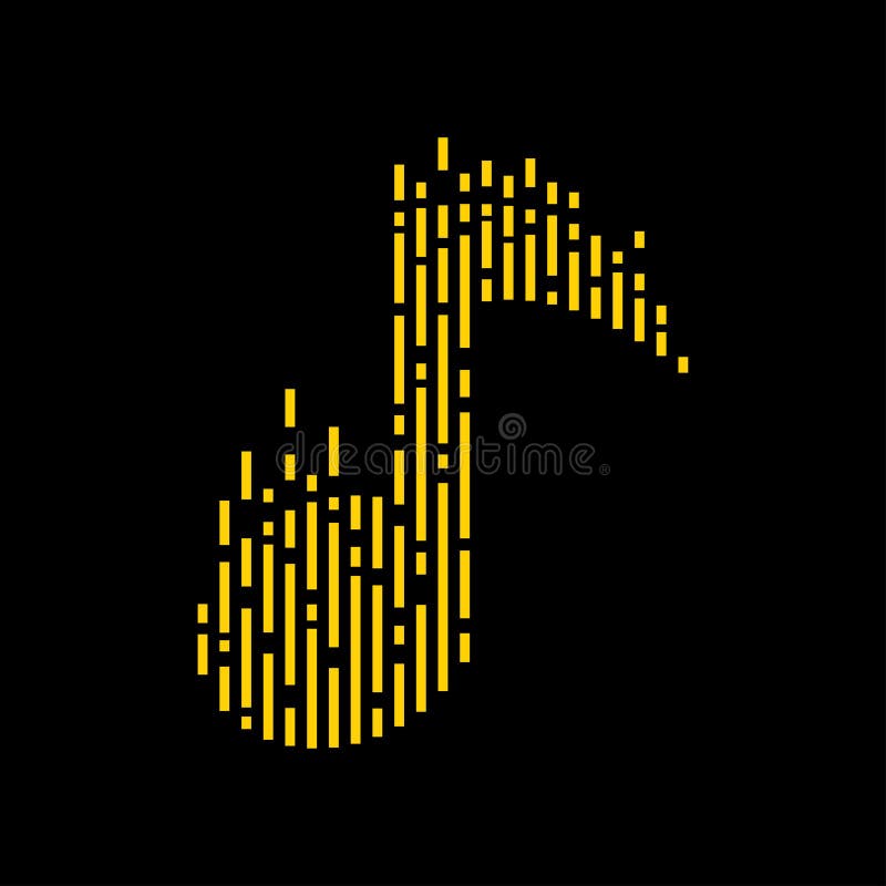 Music note logo icon stock vector. Illustration of audio - 290387572