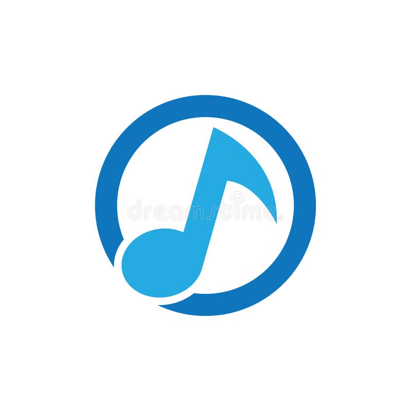 Music note logo icon stock vector. Illustration of melody - 290387578