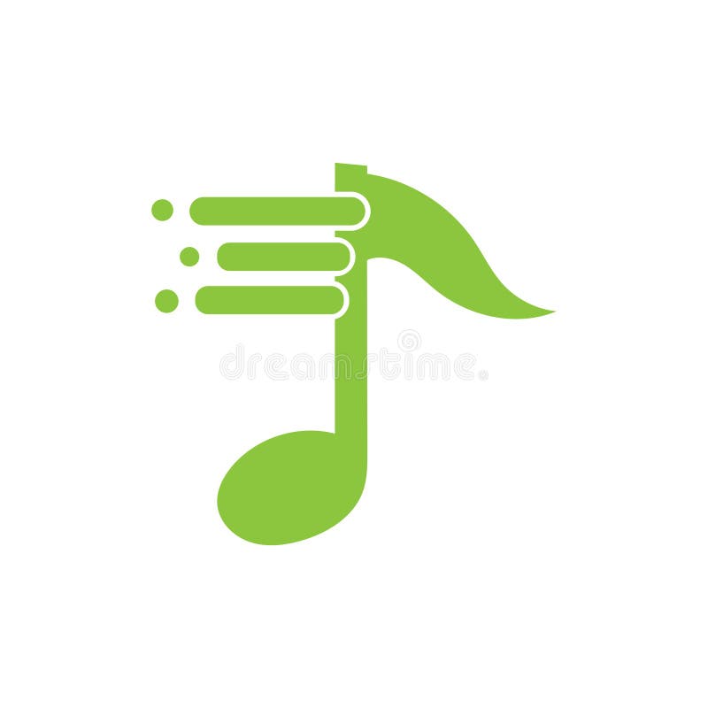 Music note logo icon stock vector. Illustration of silhouette - 323088963