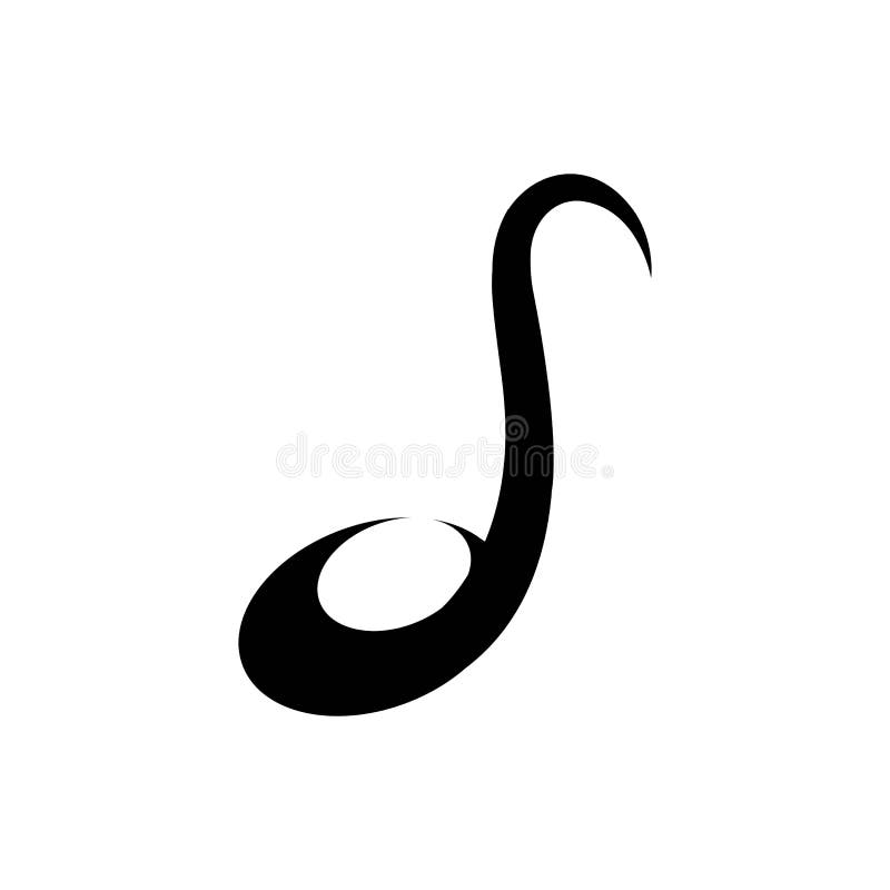Music note logo design stock vector. Illustration of clef - 247088693